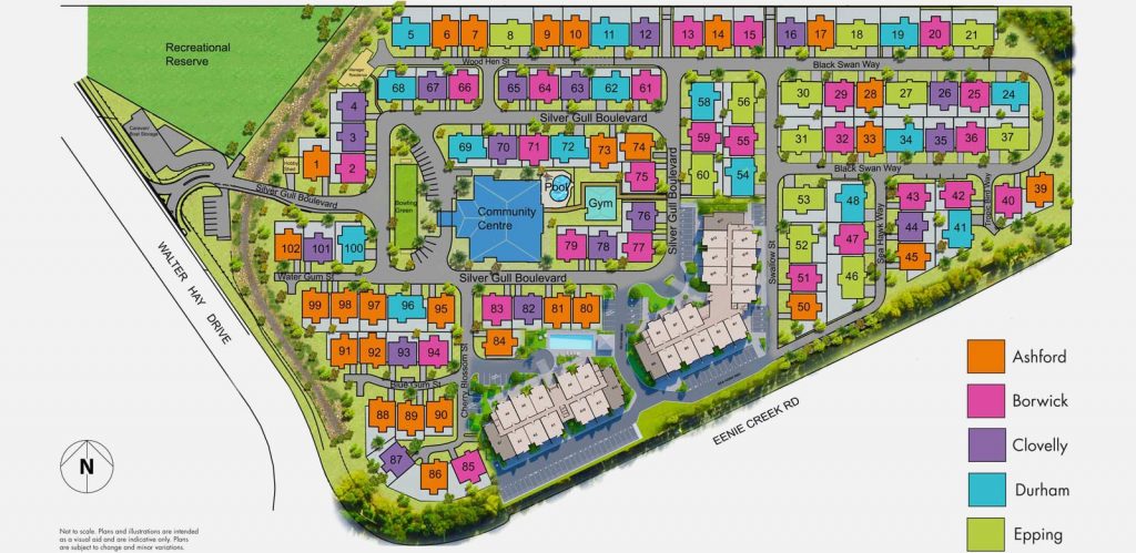 Village Masterplan - Villas for Sale - Retirement Village Noosa Domain